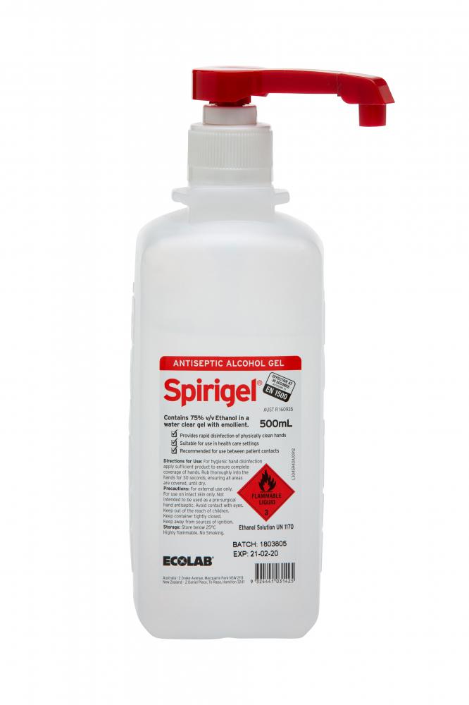 Alcohol hand rub Spirigel 500ml – Health Technology Supplies